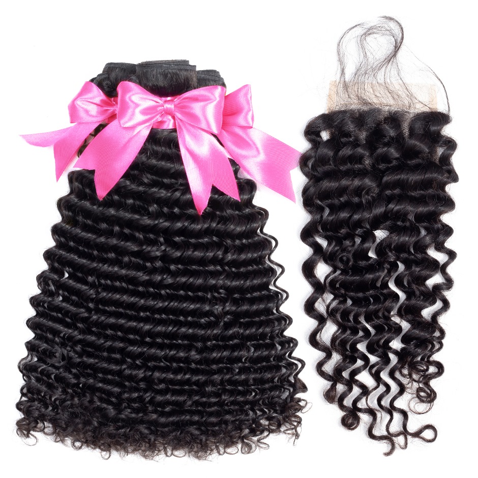 FashionPlus Deep wave 3 bundles with closure